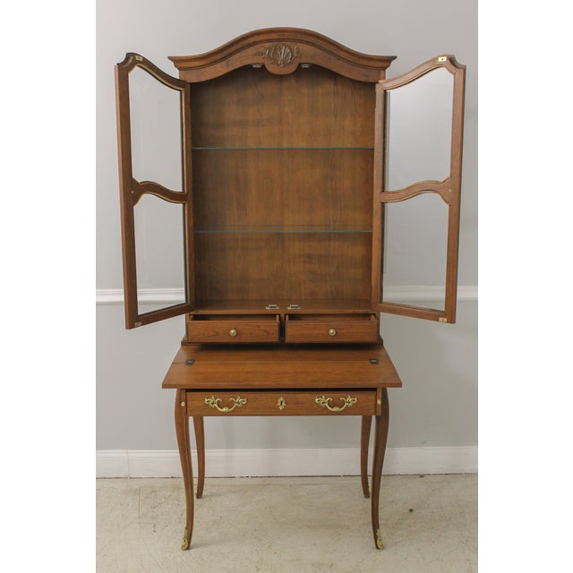 Kindel French Style Cherry Secretary Desk | Chairish
