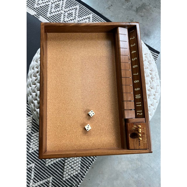 Vintage Abercrombie & Fitch Walnut "Shut the Box" Clapper Game Board ...
