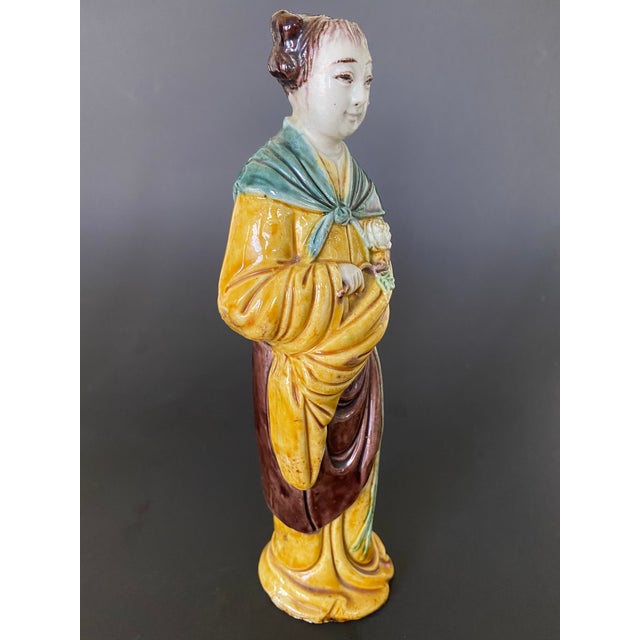 Early 20th Century Glazed Clay Mug Figures - Set of 3 | Chairish