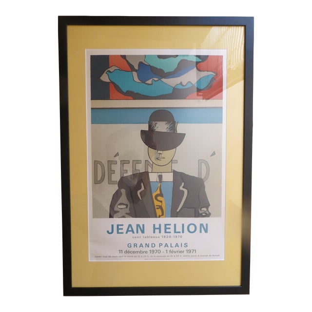 Poster Jean Helion Grand Palais 1970, Framed | Chairish