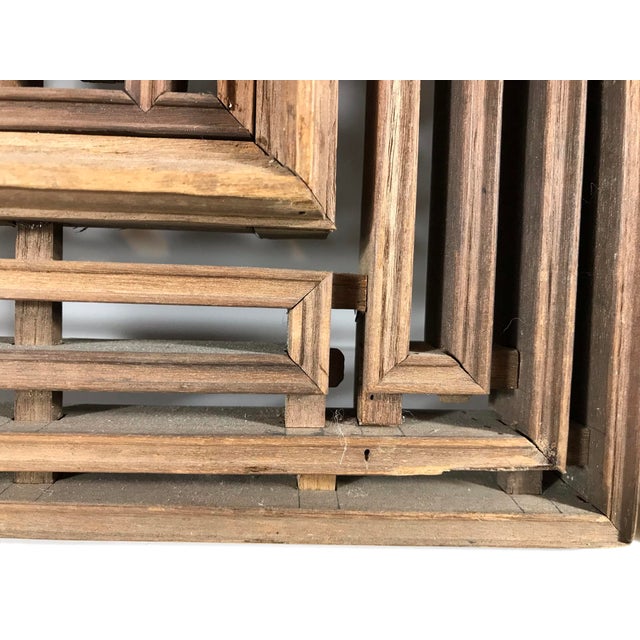 Antique Window Panels With Geometric Design From Fujian Province - a ...