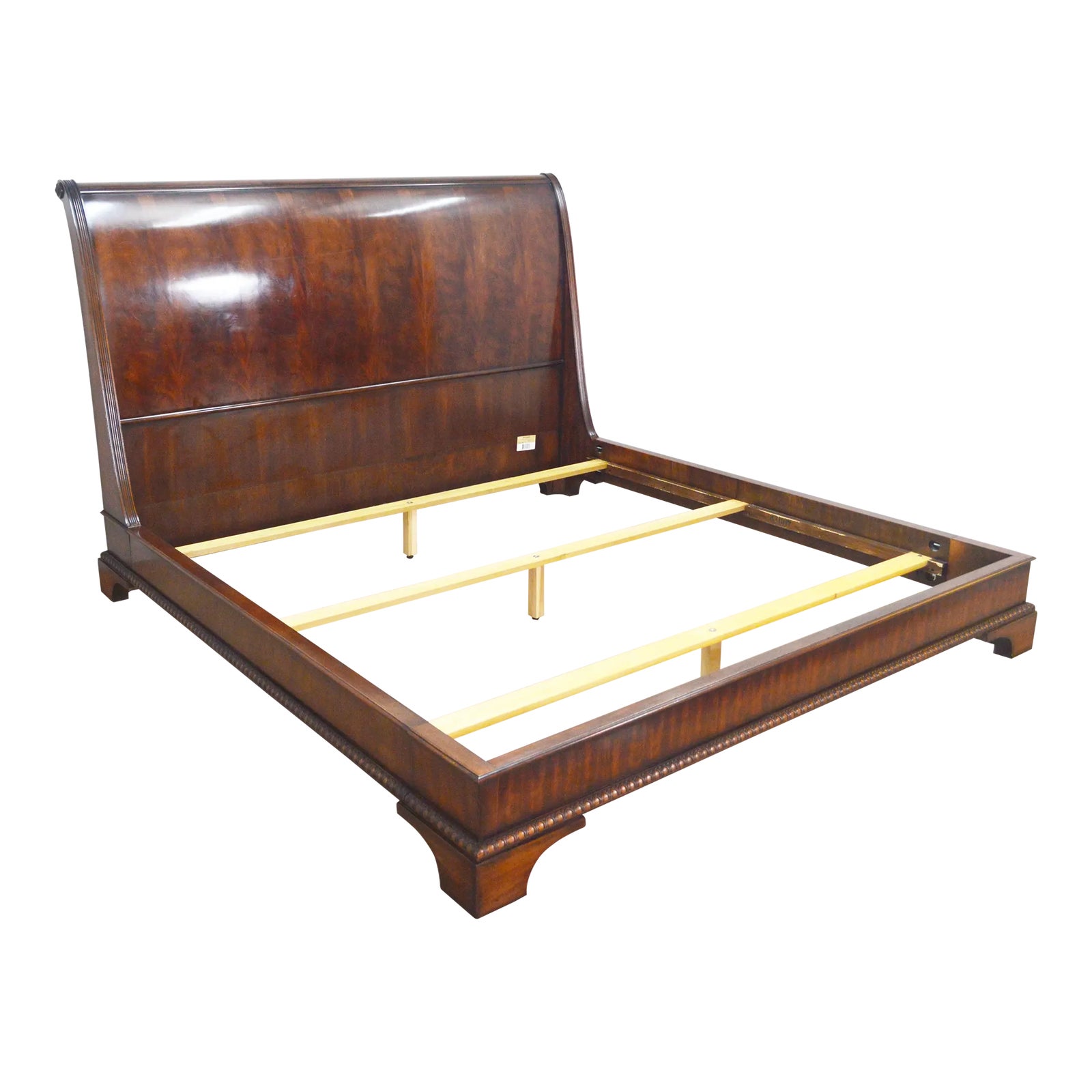 Henredon Mahogany Sleigh Bed | Chairish