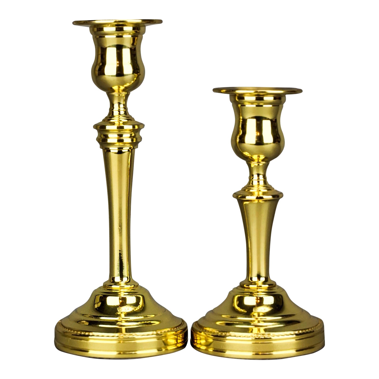 Pair of Smithsonian Institution Brass Candlestick Holders by Baldwin ...