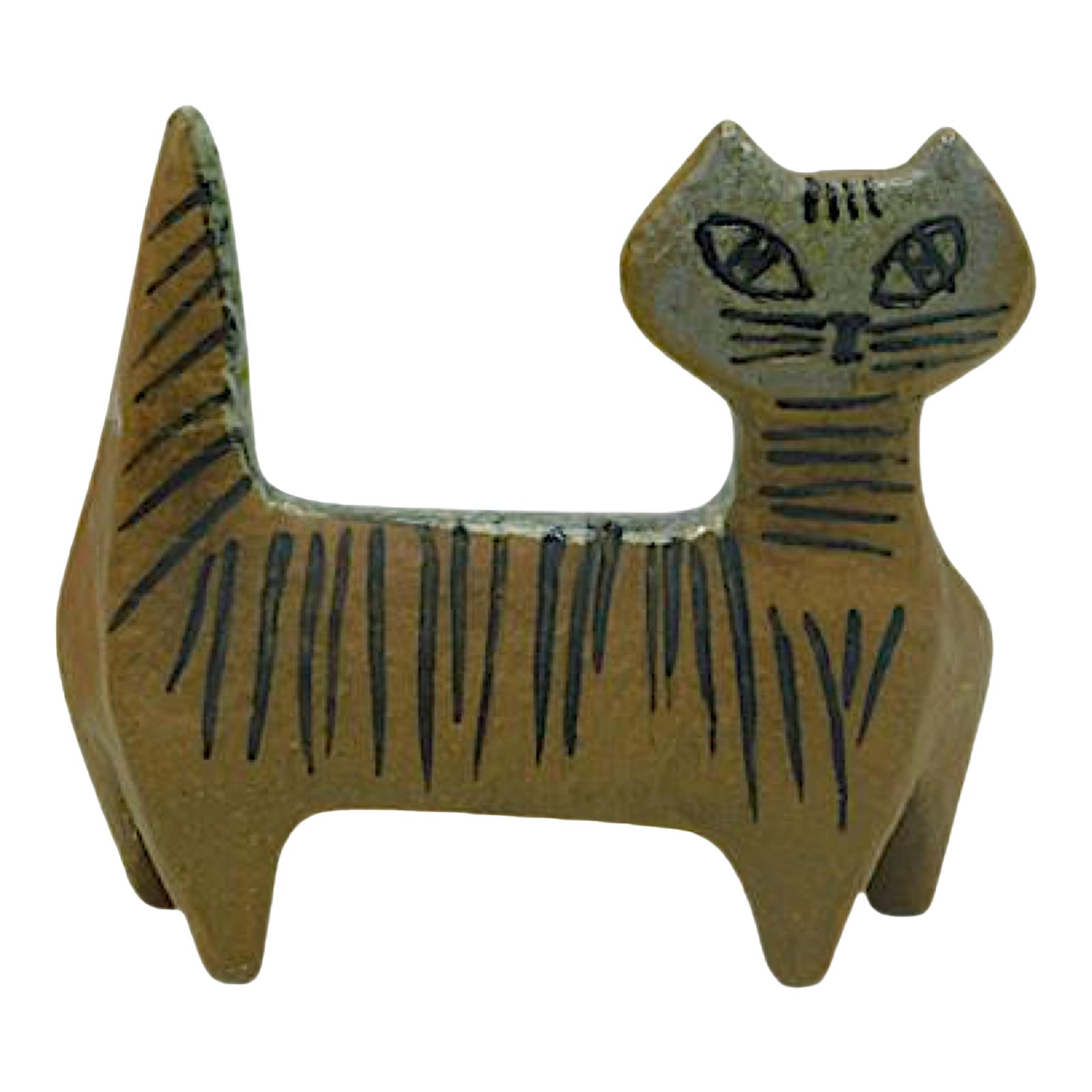 Mid-Century Modern Lisa Larson Cat | Chairish