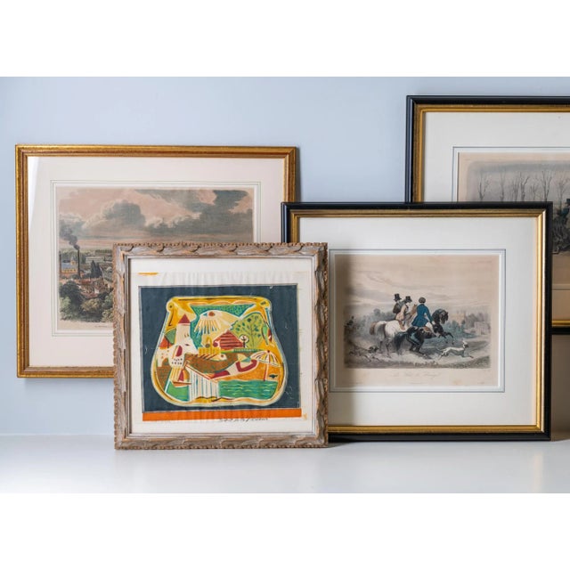 Framed Wood Cut Print , Abraham P. Hankins | Chairish