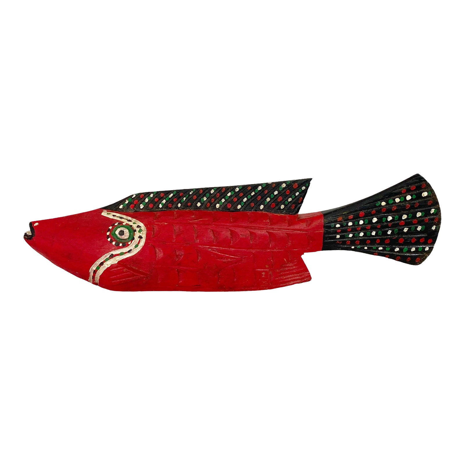 African Wooden Fish Bozo Tribe Mali 18.5" | Chairish