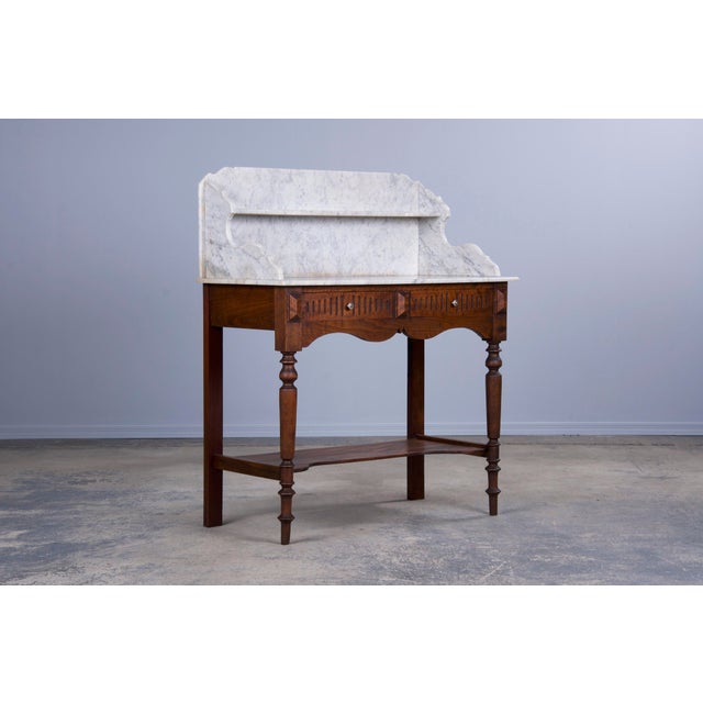 Antique Country French Louis Philippe Style Provincial Maple Wash Table ...