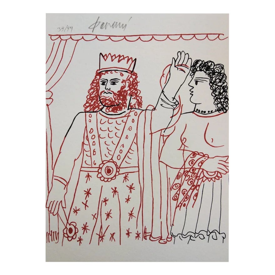 Alekos Fassianos, Hercule, Lithograph | Chairish