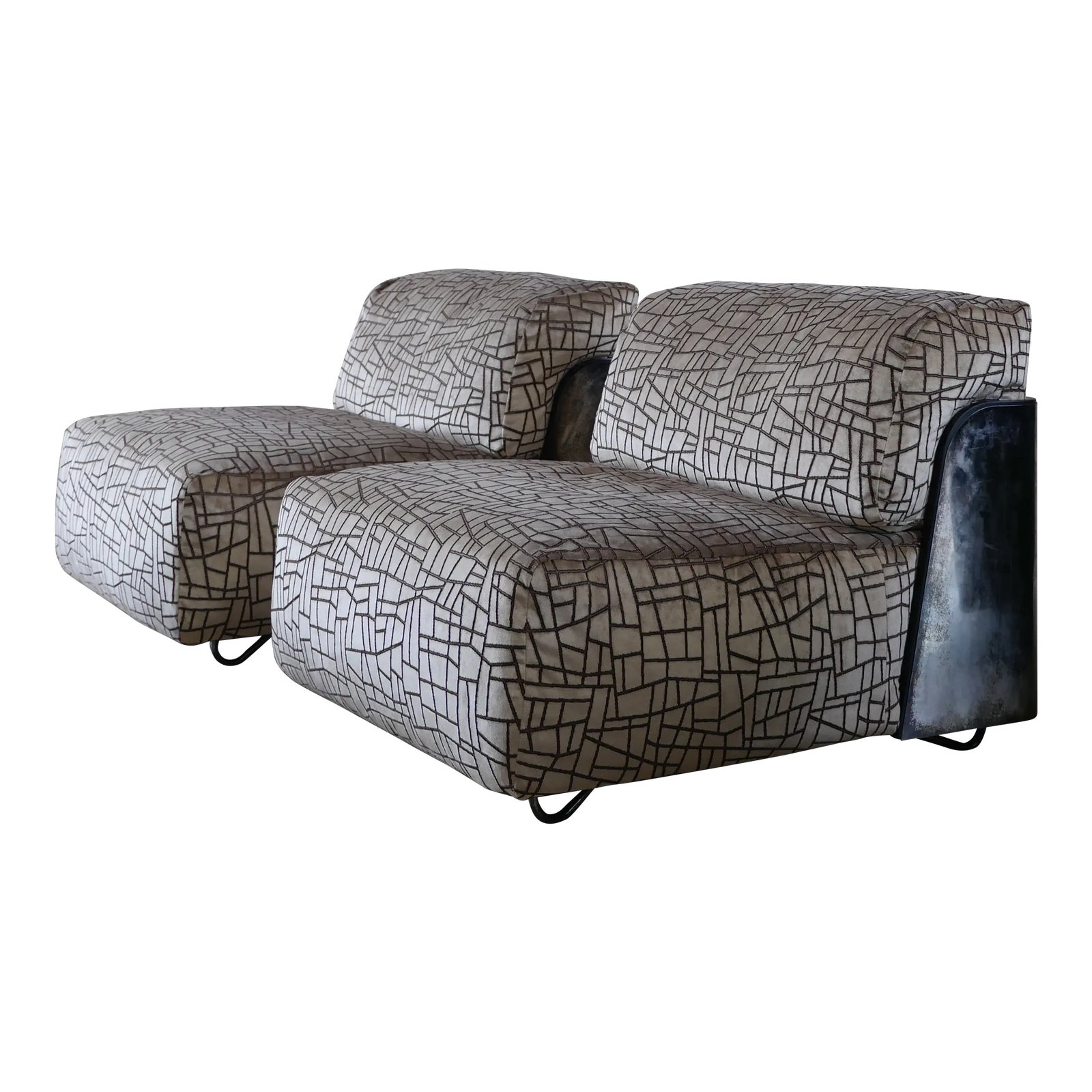 Modern Saint-Germain Lounge Chair by Italian Designer Gio Pagani - Set ...