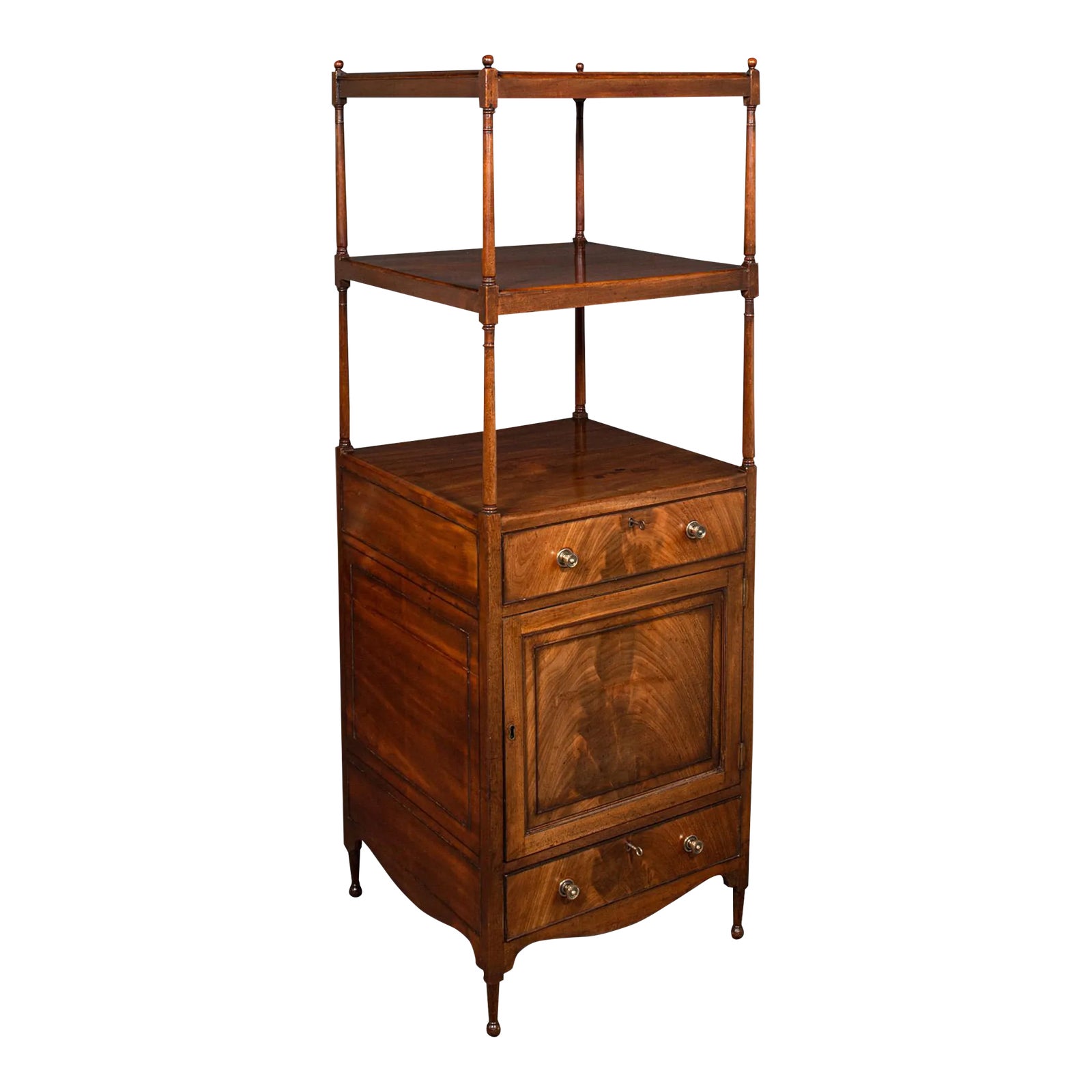 1860s Antique Victorian English Two Tier Display Stand | Chairish