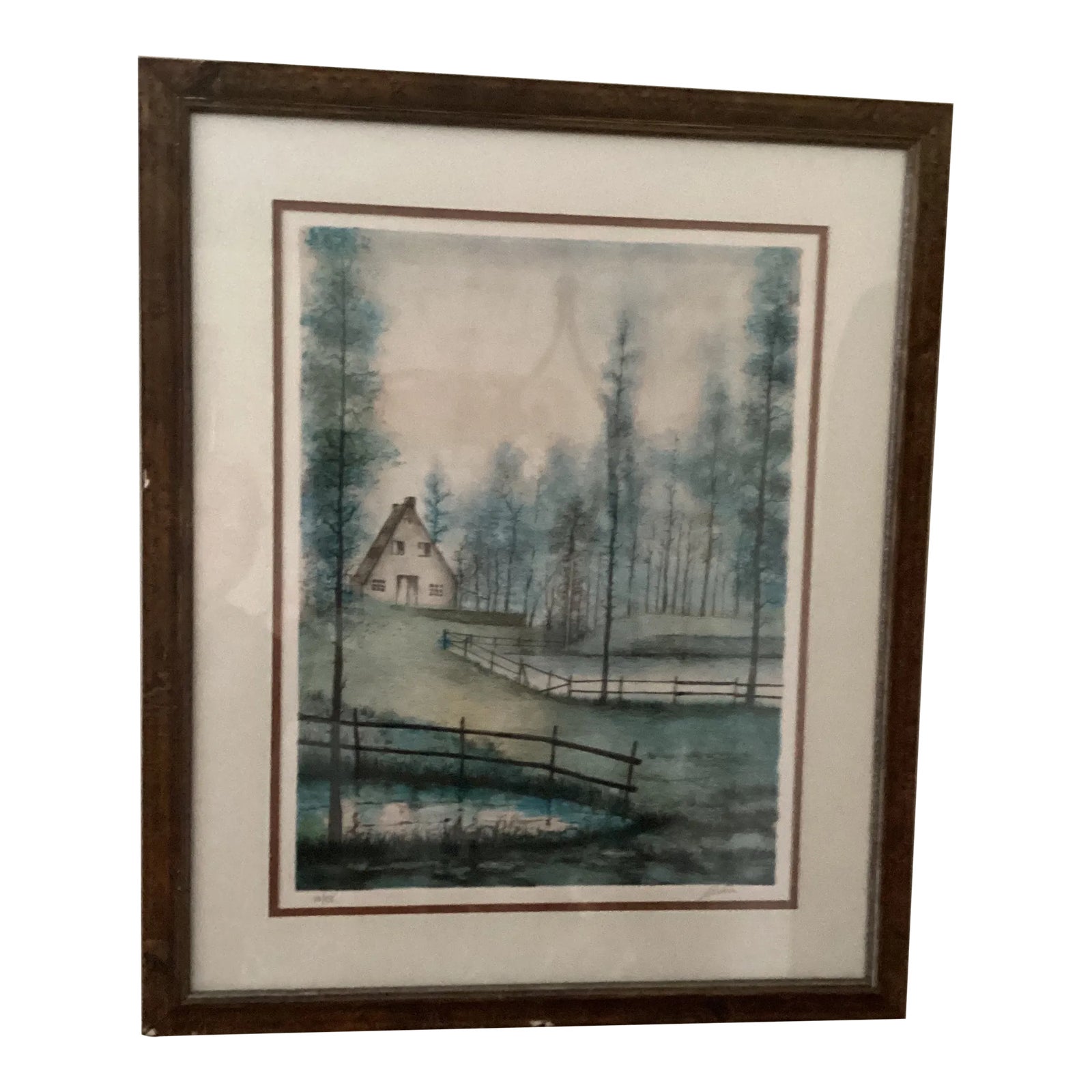 Mid 20th Century Original Lithograph # 80/375 by Antonio Rivera Signed ...