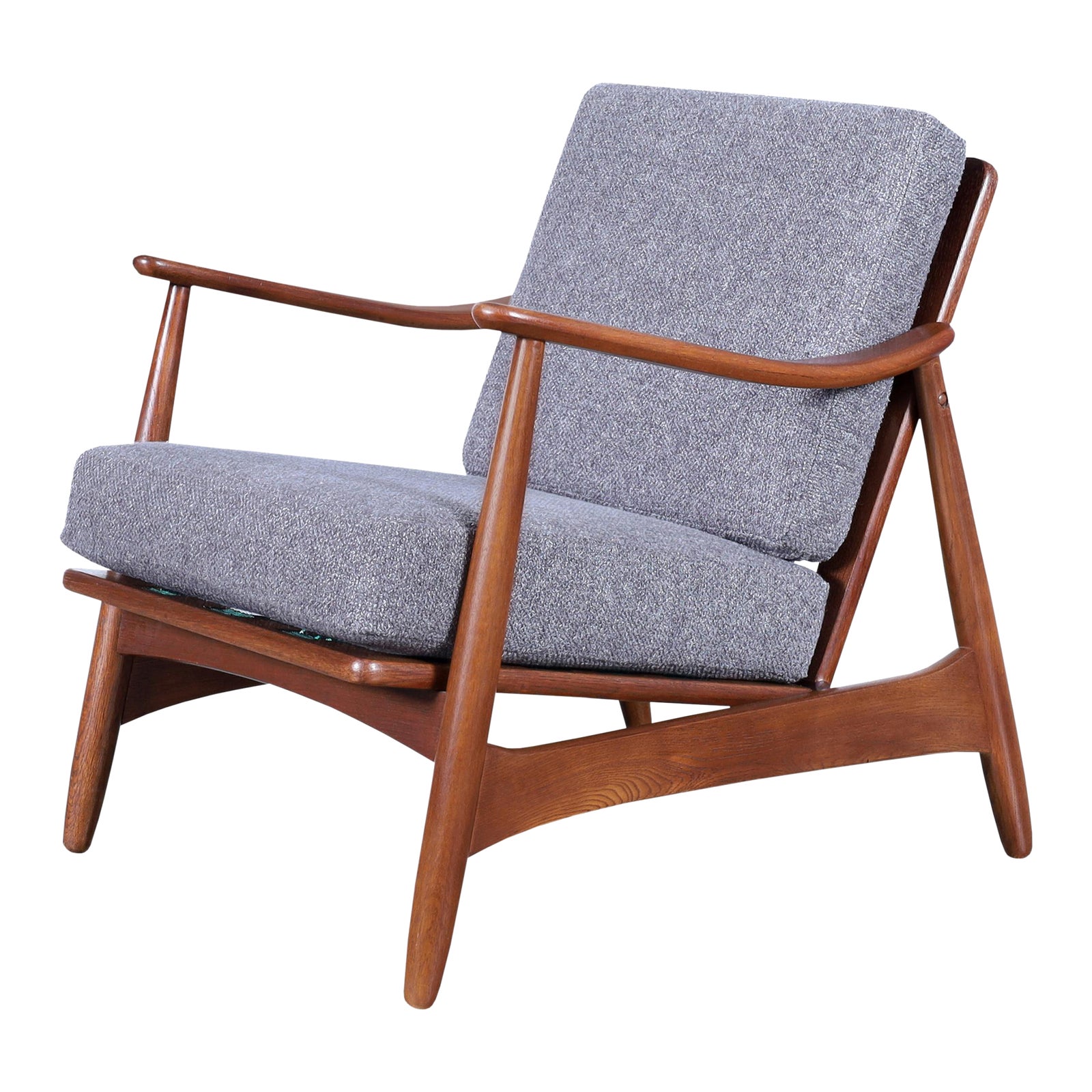 1950s Danish Modern Walnut Lounge Chair by Torben Strandgaard | Chairish