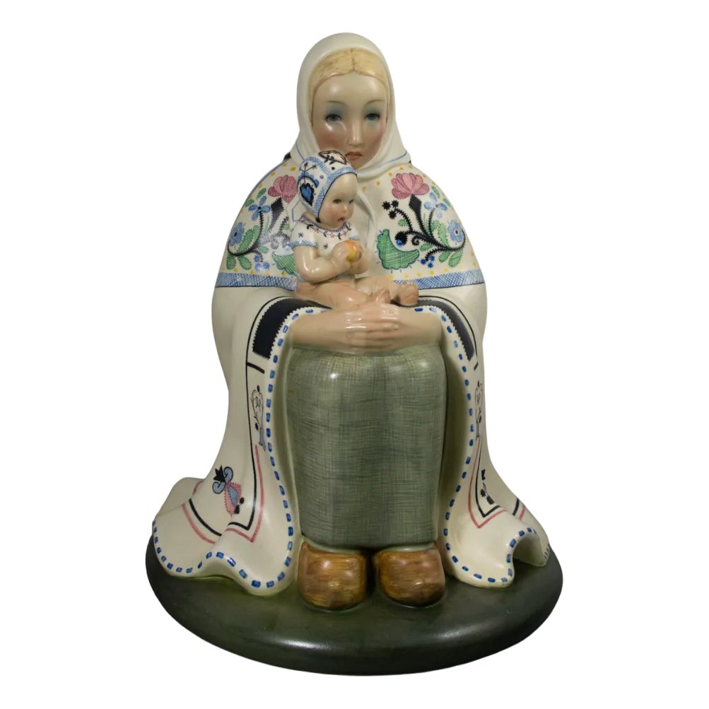 Lenci Figure Madonna of the Snow by Elena Scavini, 1930s | Chairish