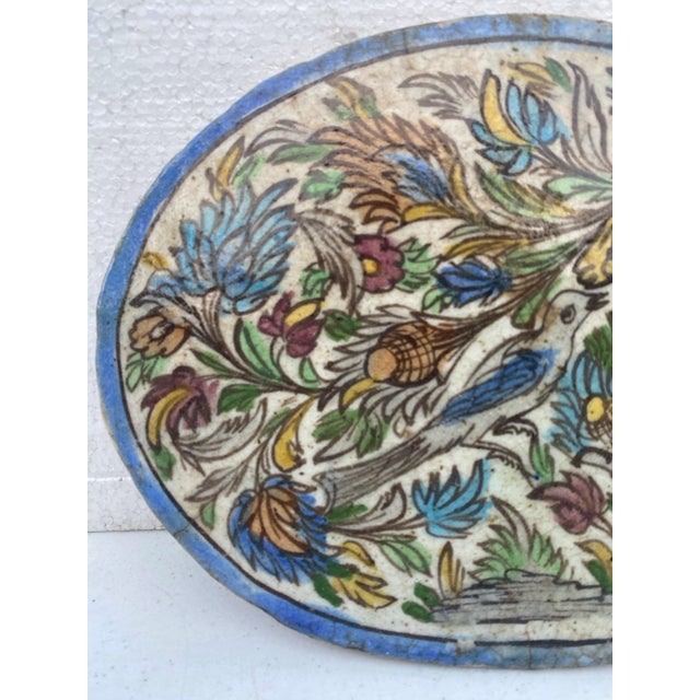 Early 20th Century Antique Hand Painted Glazed Bird and Floral Pattern ...