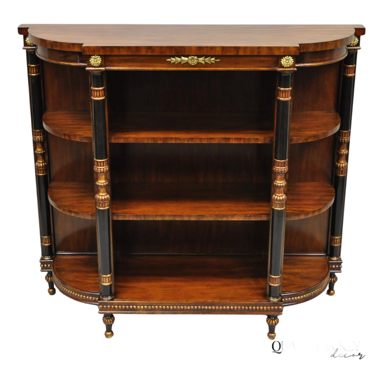 Late 20th Century Maitland Smith French Empire Regency Style Mahogany ...