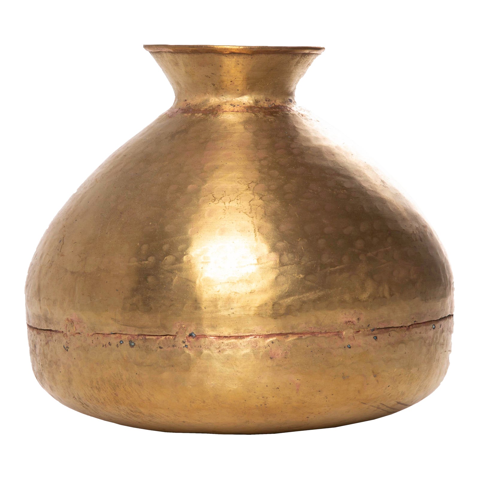 Contemporary Brass Pakistani Milk Pot, Large | Chairish