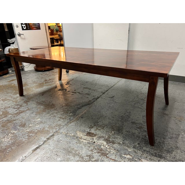 Vintage Solid Alderwood Dining Room Table | Chairish
