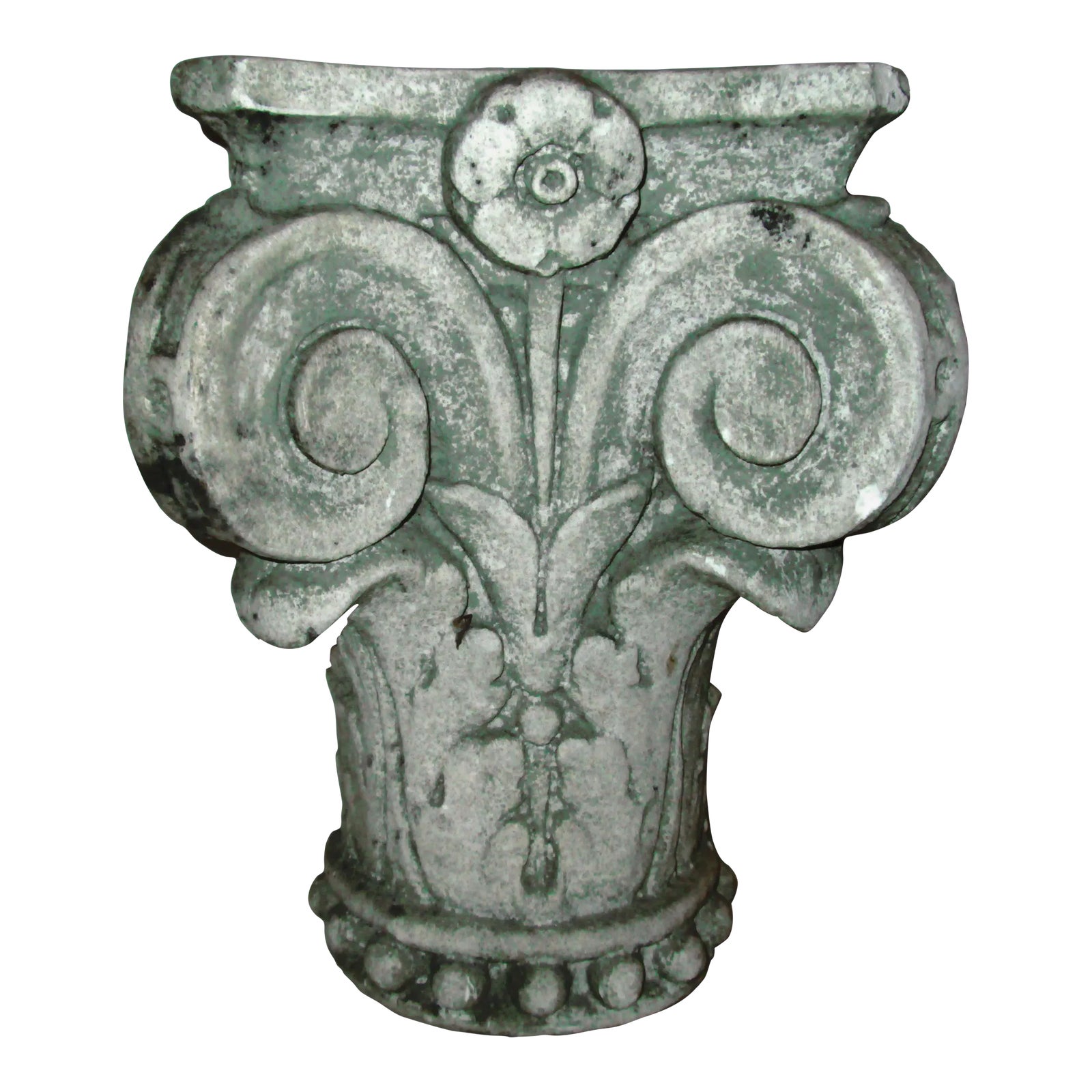 1980s Decorative Concrete Pedestle Wall Hanging | Chairish