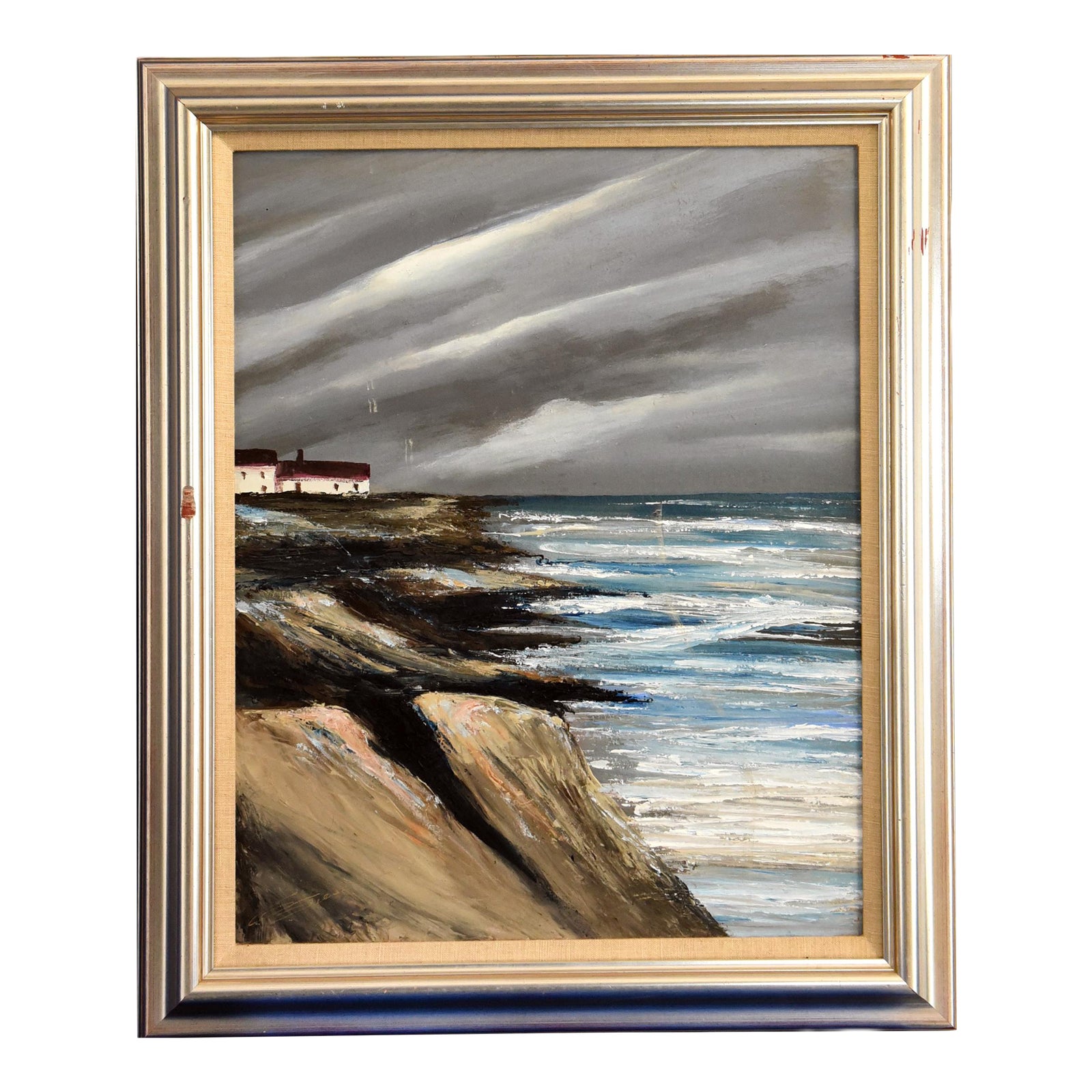 1990s Guardians of the Coast, Oil on Board | Chairish