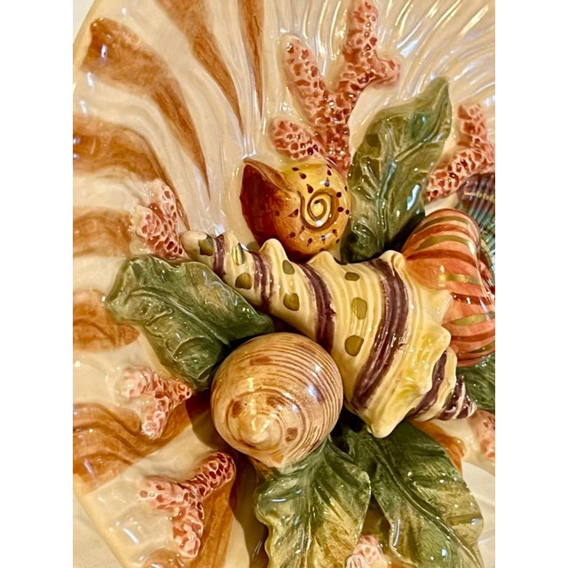 Vintage Fitz and Floyd Oceana Pattern Relish Dish / Catchall | Chairish