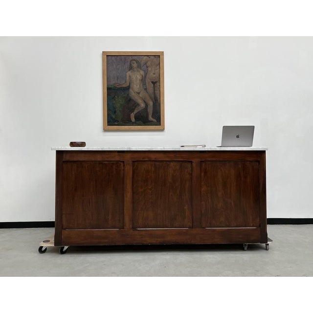 Trading Counter in Oak with Drawers, 1900s | Chairish