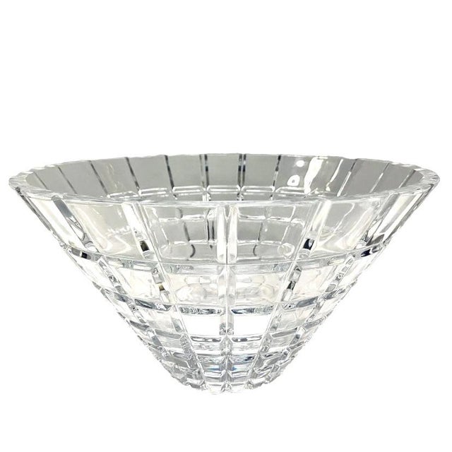 Vintage Mikasa Atrium Faceted Cubist Style Crystal Centerpiece Bowl ...
