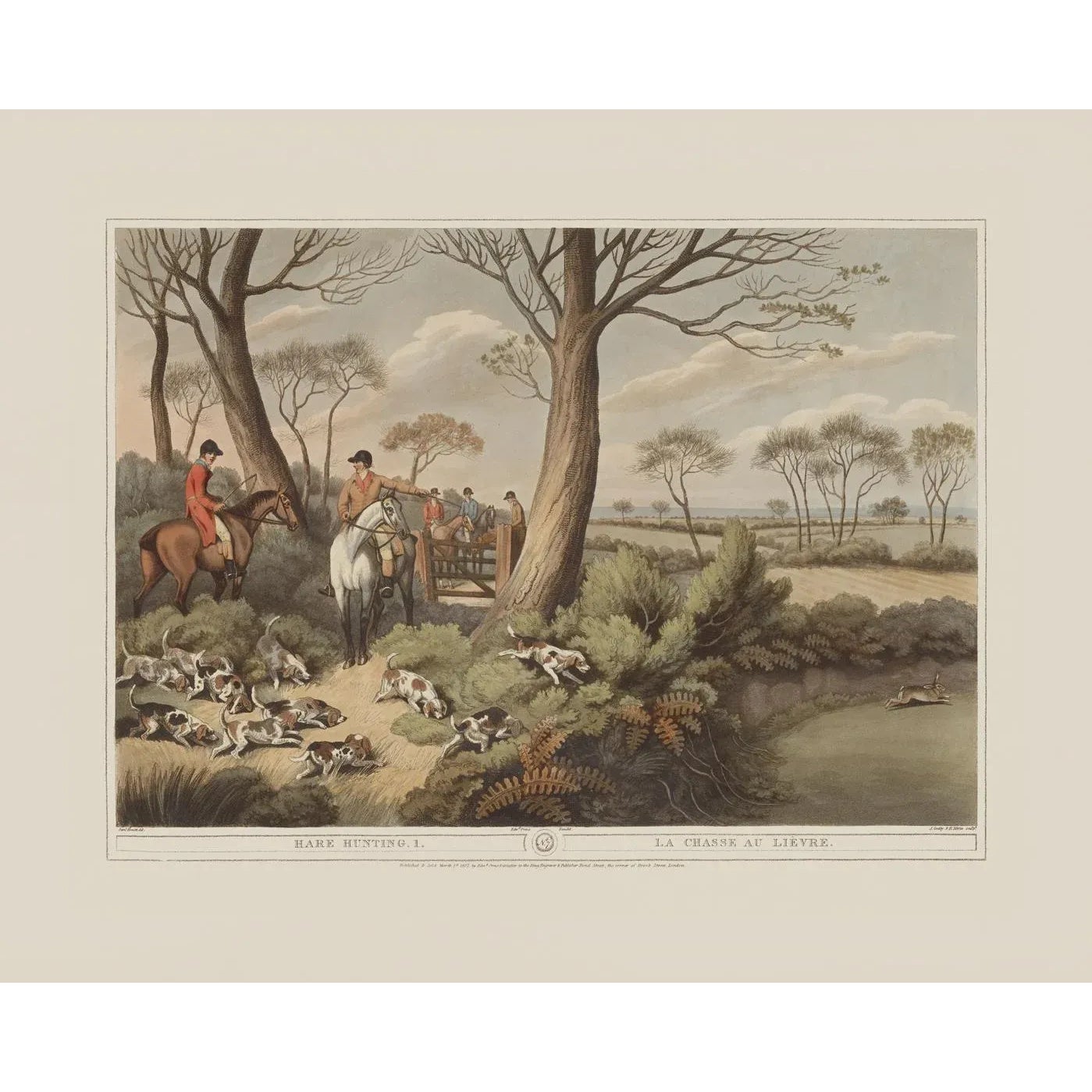 Hare Hunting 1- Giclee Print From British Field Sports | Chairish