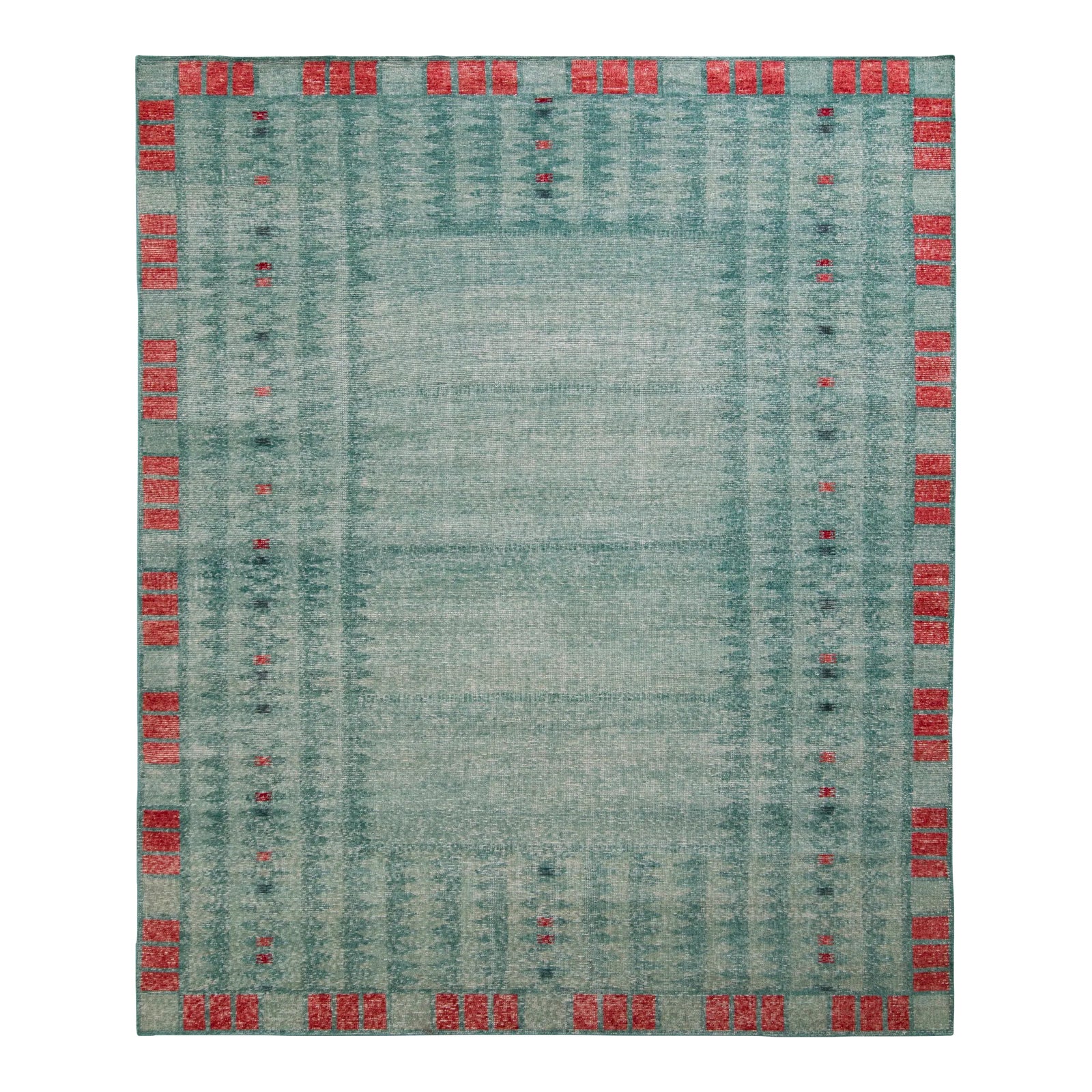 Rug & Kilim’s Oversized Delta Rug in Marine Blue, 14x20 | Chairish