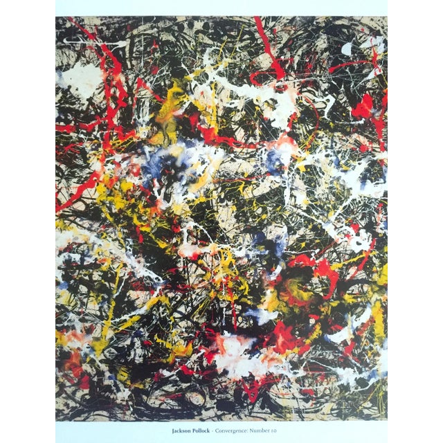Jackson Pollock Foundation Abstract Expressionist Offset Lithograph Print " Convergence : Number ...