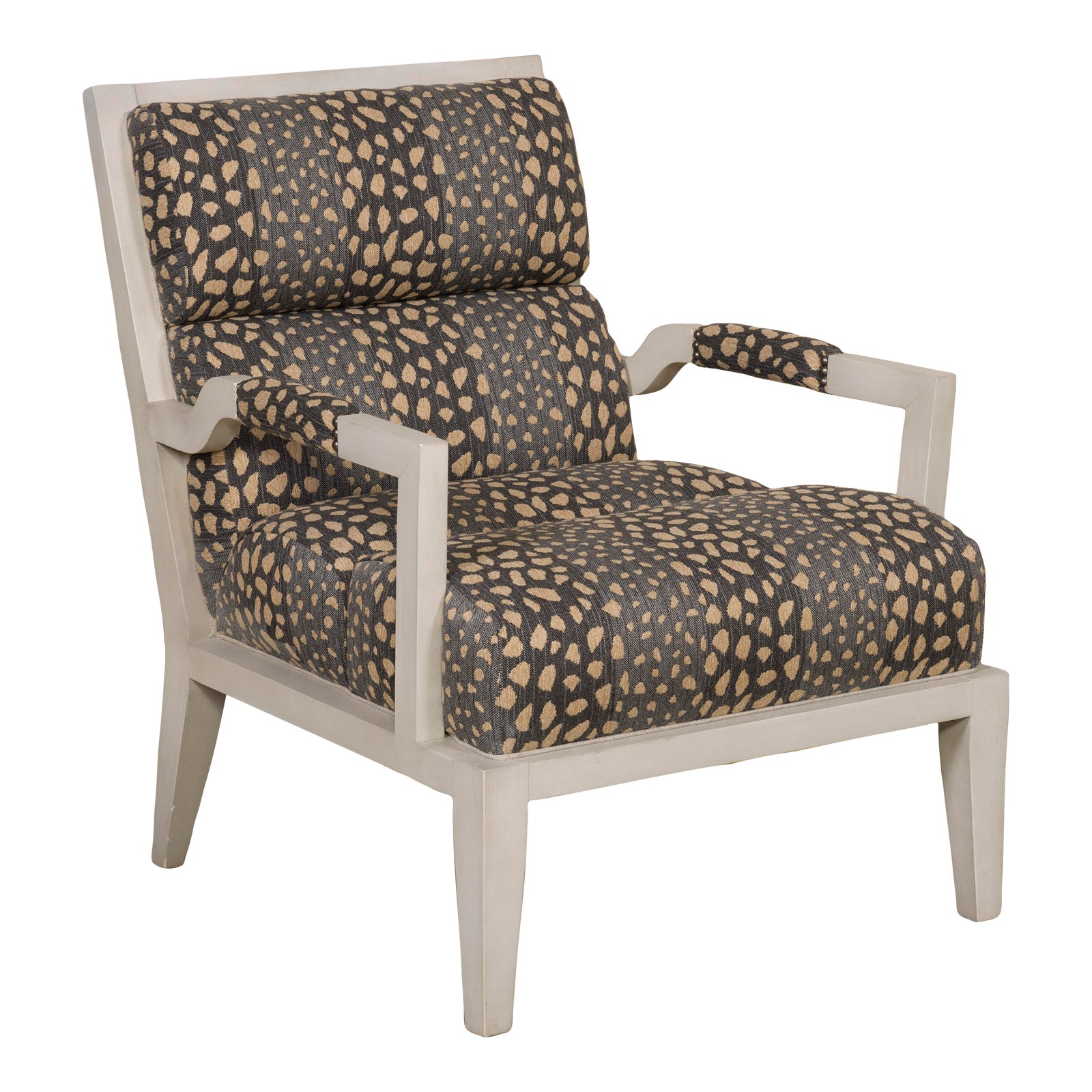 Vanguard Furniture Wilma Fawn Arm Chair with Casa Blanca Finish | Chairish