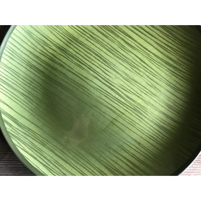 1950s Catherineholm Strek Cathedral Metal & Enamel Green Striped ...