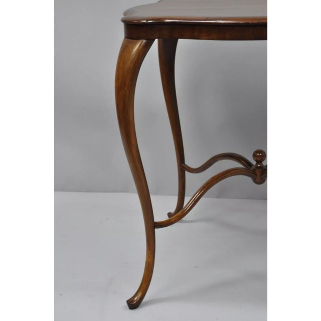 Antique Art Nouveau Victorian Mahogany Turtle Top Cabriole Leg Side ...
