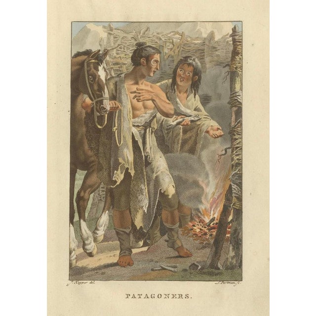 Jaques Kuyper, Patagonians of Southern Argentina, Hand-Colored Print ...