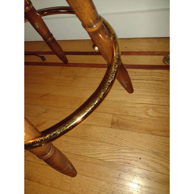 1990s Pair of Vintage KLI Captains Pub Stools | Chairish