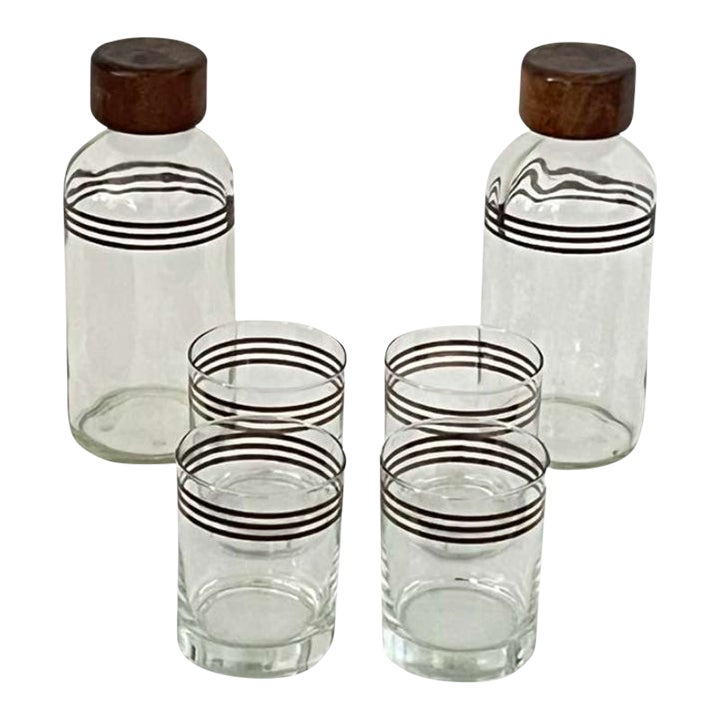 Culver Signed Mid-Century Gold and White Bands Double Old Fashion ...