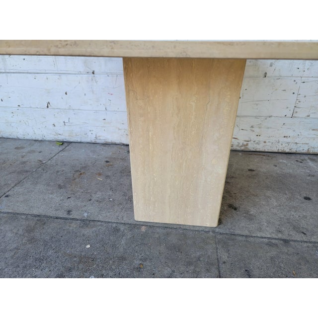 1970s Set of Two Italian Travertine Matching Side Tables | Chairish