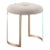 Modern Matte Gold Moon Stool | Chairish
