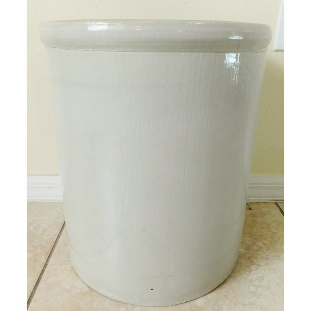 Large Antique 8 Gallon Stoneware Crock | Chairish