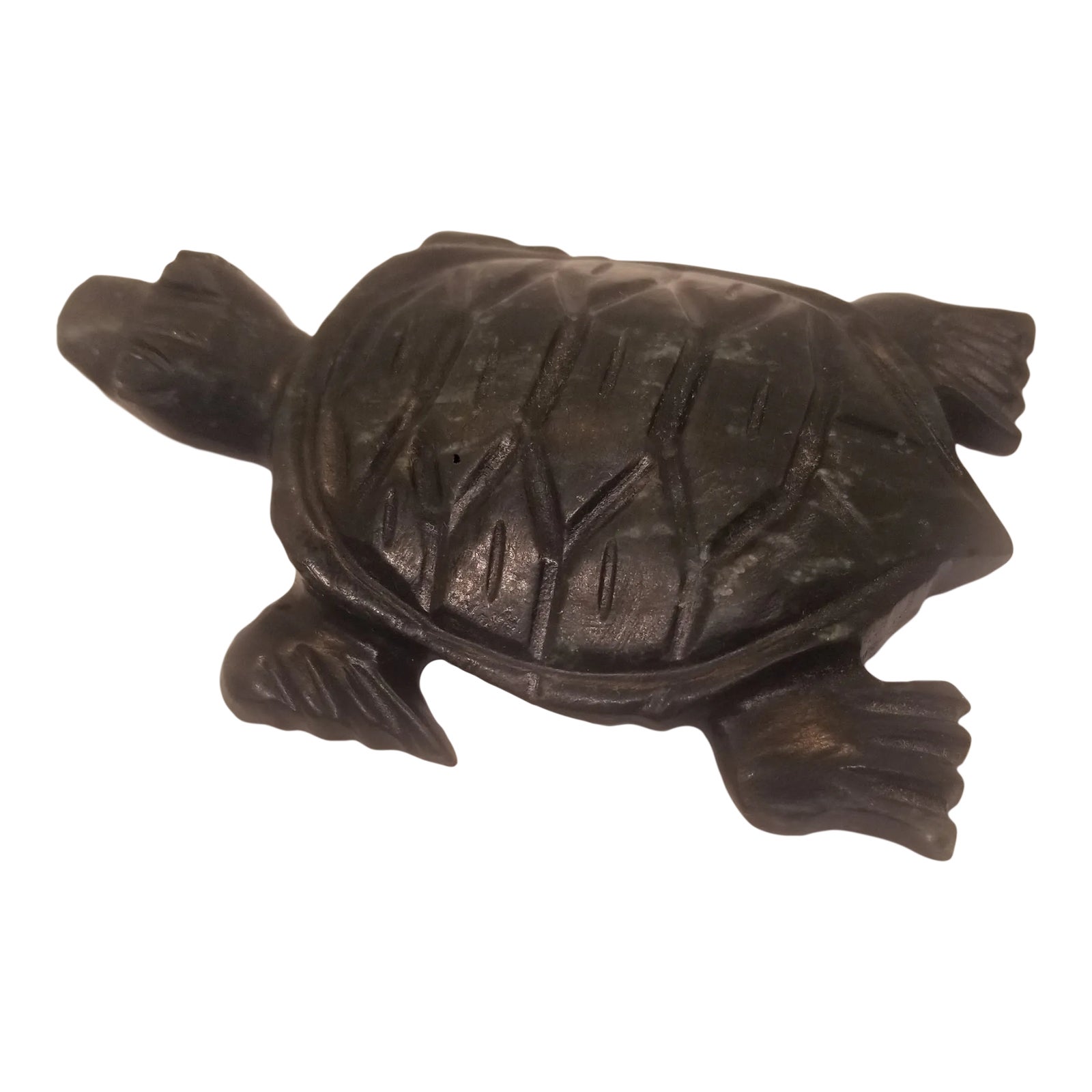 Vintage Natural Stone Tortoise, Beautiful Carved Quartz Tortoise | Chairish