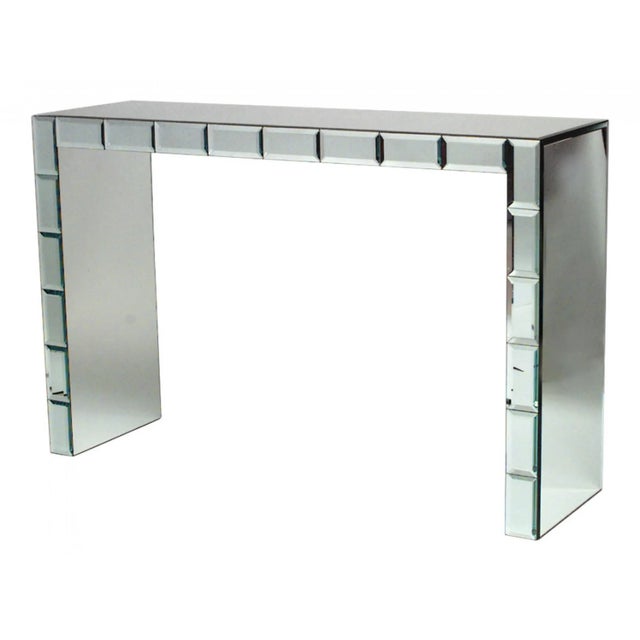 French Art Modern Mirrored Console Table | Chairish