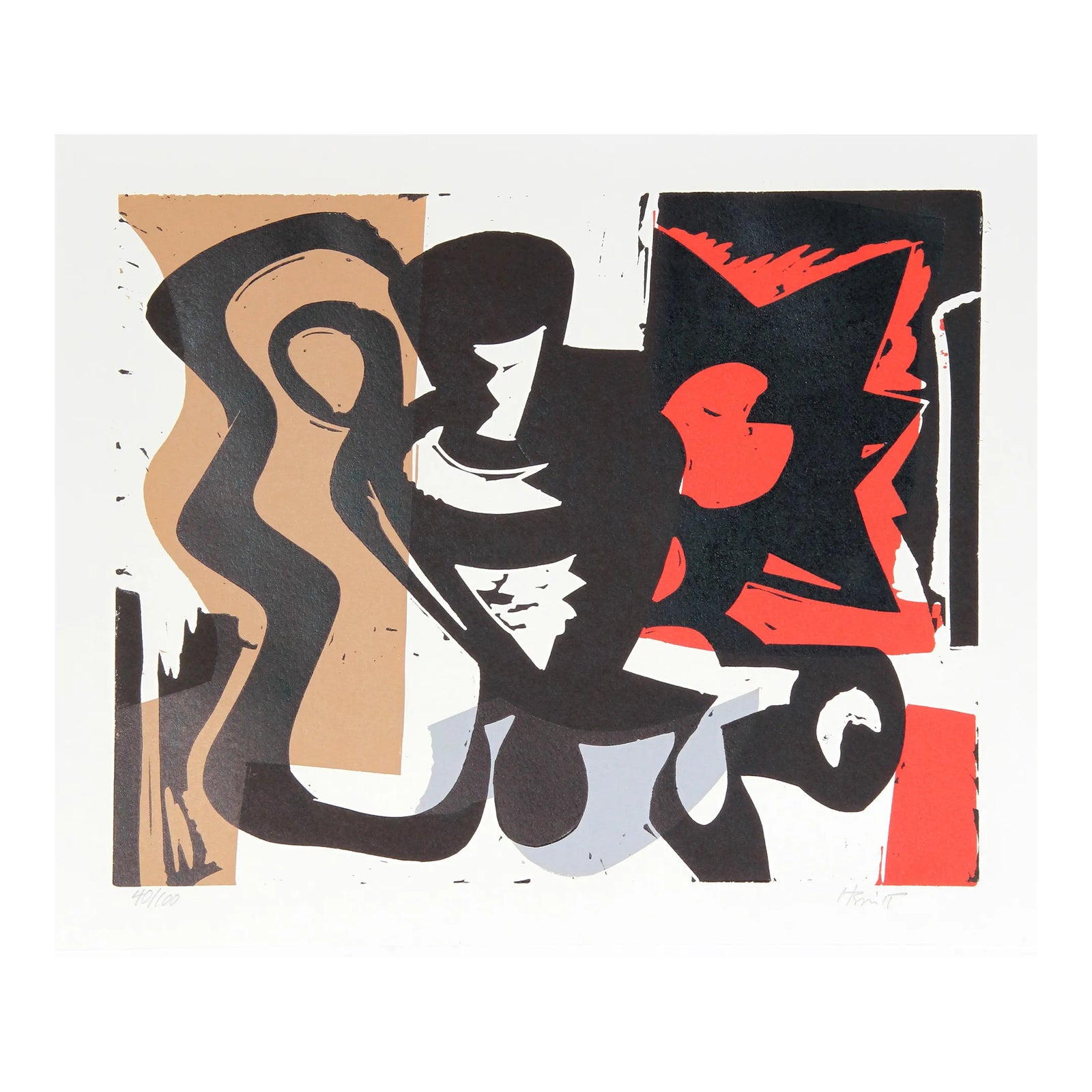 Untitled, I, Charlie Hewitt Etching | Chairish