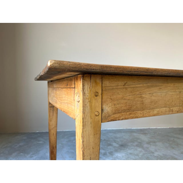 Antique French Rustic Country Farmhouse Rectangular Dining Table | Chairish