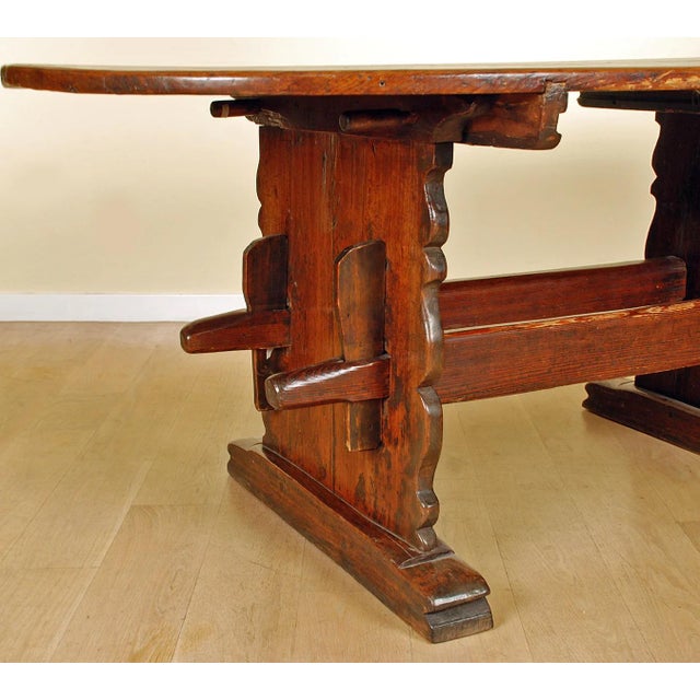 18th Century Swiss Alpine Baroque Period Table | Chairish