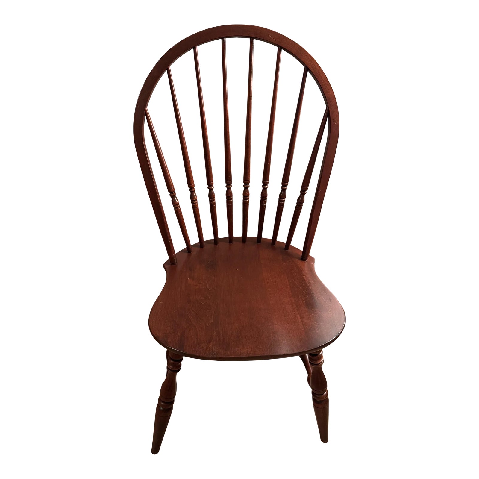 Late 20th Century Ethan Allen Bowback Windsor Dining Side Chair, Cottage Collection (16-6500-257 ...