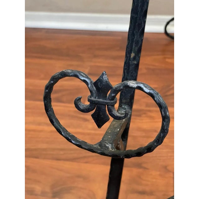 Early 20th Century Spanish Colonial Wrought Iron Floor Stand Art ...