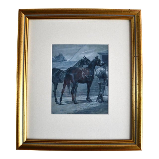 Richard Caton Woodville Bring The Horses Home, Watercolor by American ...