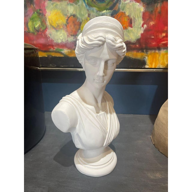 Neoclassical Style Plaster Female Decorative Bust | Chairish