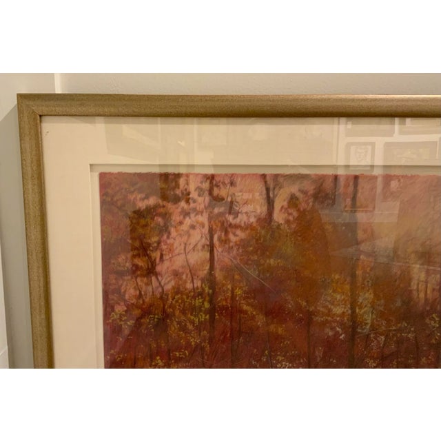 “Forest Sunlight” Pastel on Paper a Drawing by Terry Moeller | Chairish