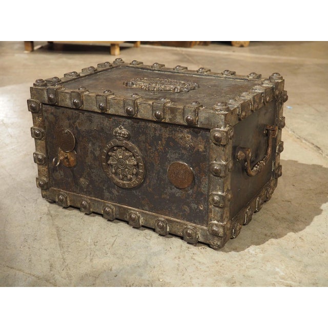 Heavy Antique Bauche Cast Iron Safe From Northeastern France, Circa ...