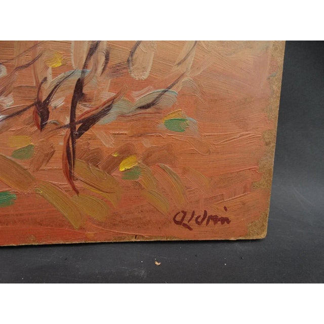 1943 Vintage Anders Aldrin Morro Bay Fields Painting | Chairish